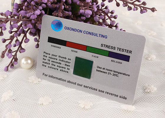 Offset Printed PVC Stress Test Card / Mood Testing Cards for Promotion Gift