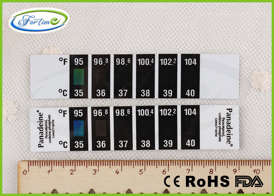 Disposable Feverscan Forehead Thermometer Sticker  Liquid Crystal Display for Kids