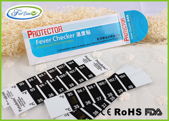Disposable Feverscan Forehead Thermometer Sticker  Liquid Crystal Display for Kids