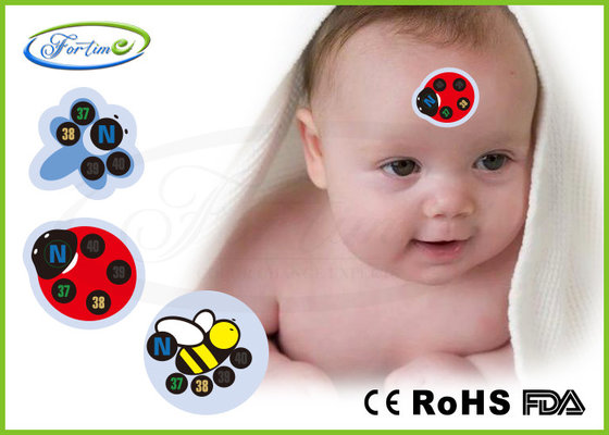 Reusable LCD Forehead Thermometer Strip , Baby Safety Liquid Crystal Thermometer