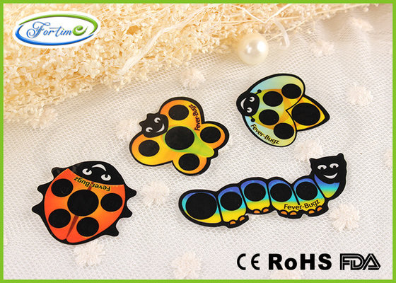 Mercury free Forehead Thermometer Strip , Lovely Baby PET LC Thermometer Card 36 ~ 40℃