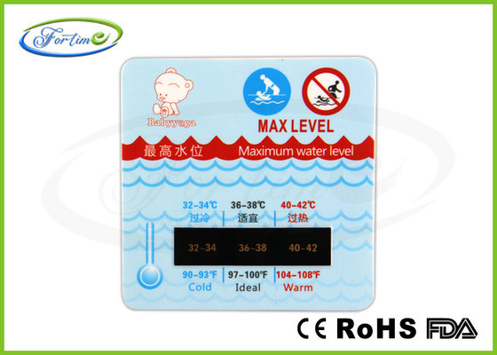 Waterproof PVC Baby Bath Water Thermometer Card Liquid Crystal Adhesive