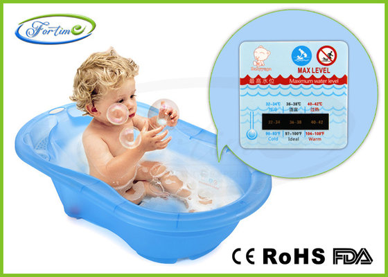 Waterproof PVC Baby Bath Water Thermometer Card Liquid Crystal Adhesive