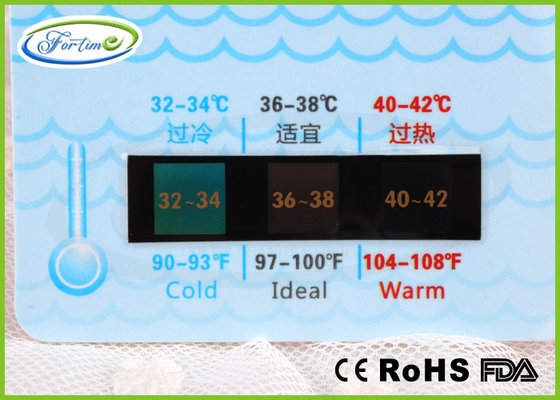 Waterproof PVC Baby Bath Water Thermometer Card Liquid Crystal Adhesive