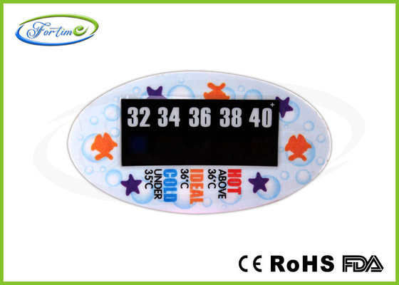 Heat-sensitive Liquid Crystal Baby Bath Thermometer Card For Baby Healthy Care 32 ~ 40 ℃
