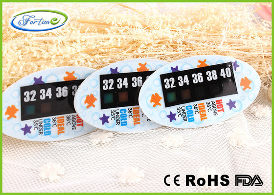Heat-sensitive Liquid Crystal Baby Bath Thermometer Card For Baby Healthy Care 32 ~ 40 ℃