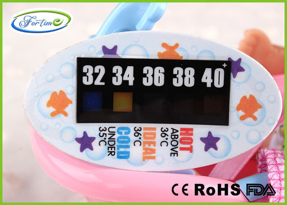 Heat-sensitive Liquid Crystal Baby Bath Thermometer Card For Baby Healthy Care 32 ~ 40 ℃