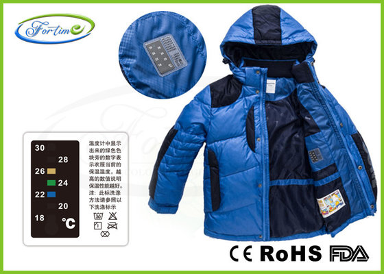 Reusable Heat Sensitive Garment Liquid Crystal Thermometer for Warmth Care 18 ~ 30 ℃