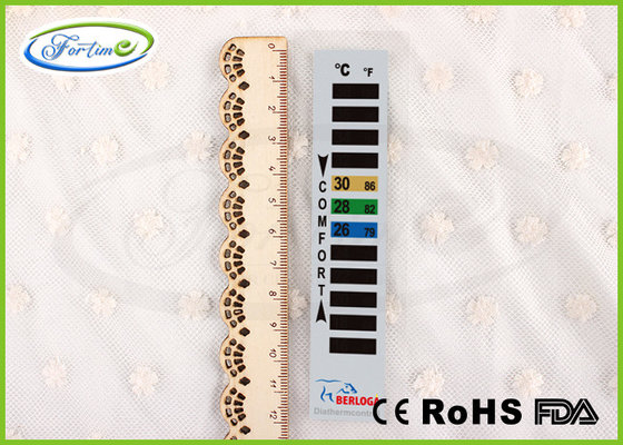 Durable Household Plastic LC Thermometer for Clothes / Coats 16 ~ 38 ℃