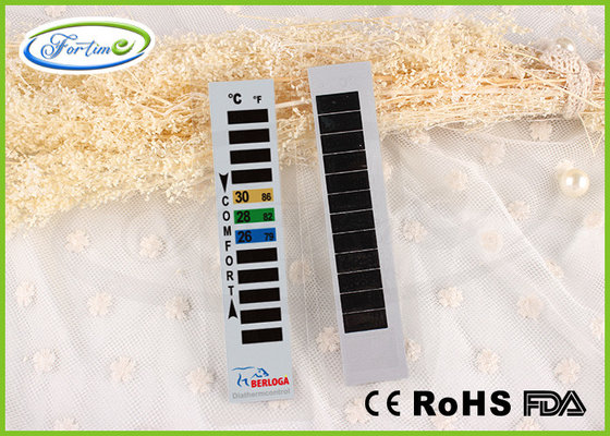 Durable Household Plastic LC Thermometer for Clothes / Coats 16 ~ 38 ℃