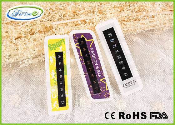 Colorful Digital Color Change Sport Clothing Thermometer Strip For Winter Warm Care