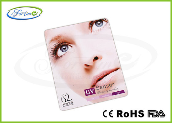 Summer Skin Care Color Changing UV Testing Sensor Card for Check UV Radiation Intensity