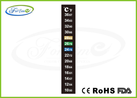 Heat-sensitive Liquid Crystal Aquarium Thermometer Sticker with Back Adhesive Stickers