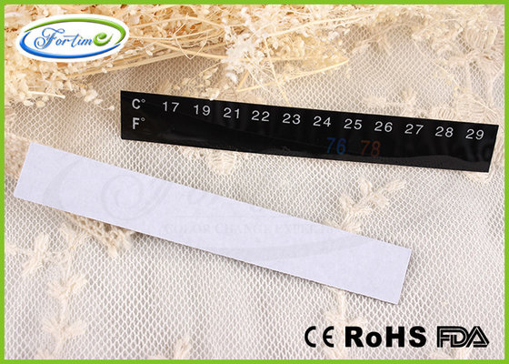 PET Liquid Crystal Aquarium Thermometer Sticker Sensitive 17 - 29 ℃