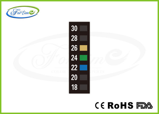 Custom PET Aquarium Thermometer Strip For Fish Tank Temperature 18 - 30℃
