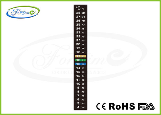 Digital Aquarium Thermometer Sticker , LCD Color Changing Thermometers 3 - 28℃