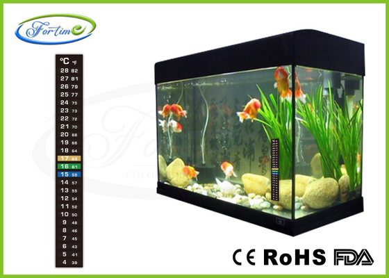 Digital Aquarium Thermometer Sticker , LCD Color Changing Thermometers 3 - 28℃