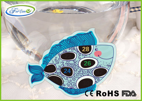 Heat Sensitive Liquid Crystal Aquarium Thermometer Strip Customized Shape