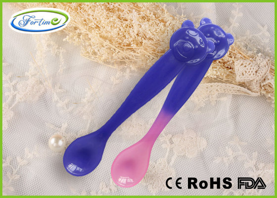 Blue Mommy Care PP Heat Sensitive Color Chang Spoon Anti-scald Baby Feeding Spoons