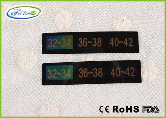 Medical Flexible PET Color Changing Thermometer Strip for Baby Forehead 32 ～ 42 ℃