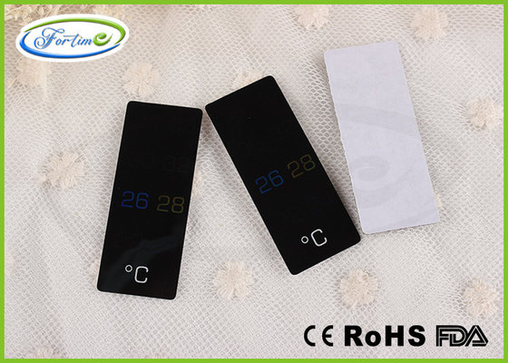 Reversible Color Changing Thermometer , Thermochromic Liquid Crystal PET Temperature Strips