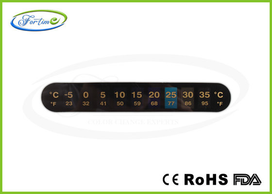 Mini Reusable LCD Color Change Thermometers For Promotion Gift -5 - 35 ℃