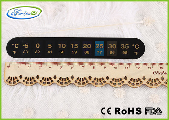 Mini Reusable LCD Color Change Thermometers For Promotion Gift -5 - 35 ℃