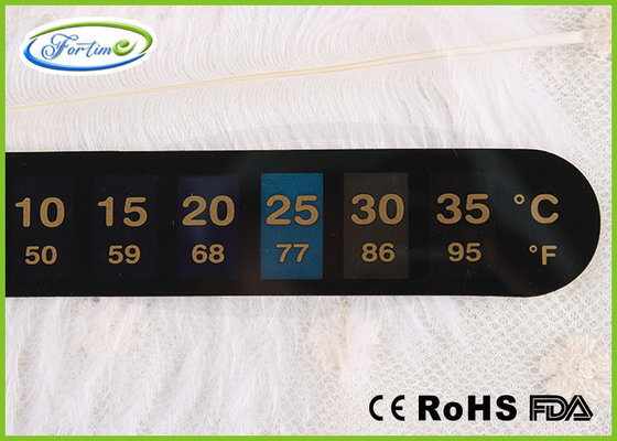 Mini Reusable LCD Color Change Thermometers For Promotion Gift -5 - 35 ℃