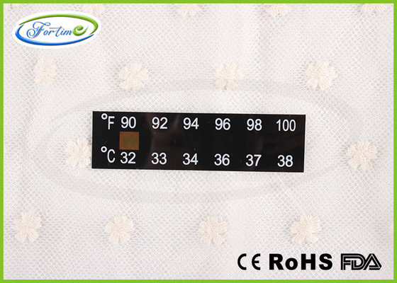 Reversible Temperature Indicating Labels LCD Thermometer Strip for Household / Diagnostic