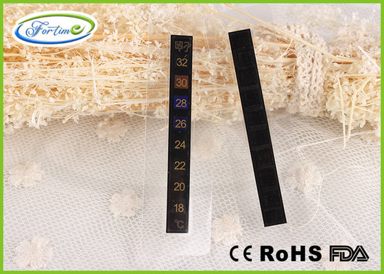 Color Change LCD Thermometer Strip , Accurate Liquid Crystal Thermometer