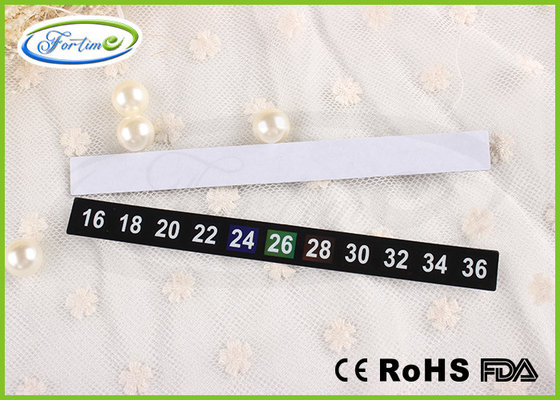 Reusable Vertical PET Adhesive LCD Thermometer Strip Temperature Label 16 ～ 36 ℃