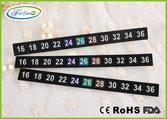 Reusable Vertical PET Adhesive LCD Thermometer Strip Temperature Label 16 ～ 36 ℃