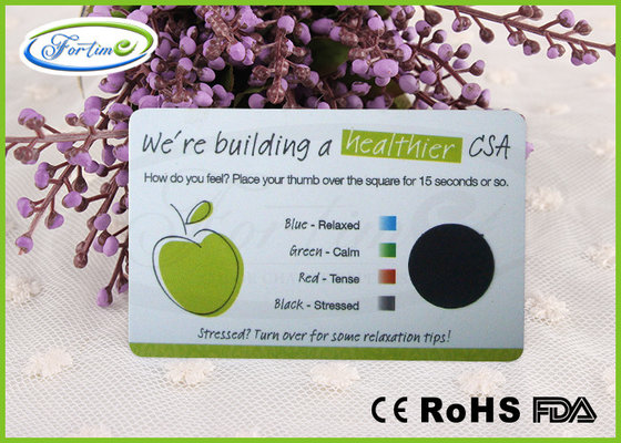 Customized Shape and Printing Plastic Stress Test Card / Mood Cards For Promotional gift