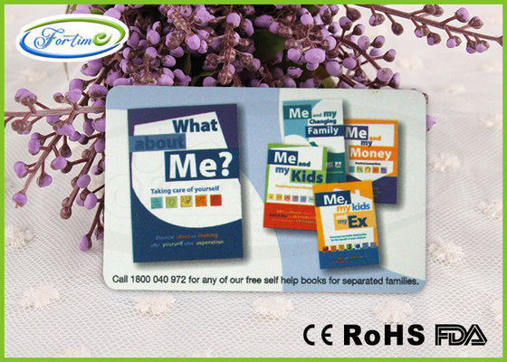 Promotional Pocket size PVC Stress Tester Card / Pressure Test Card For Advertisement