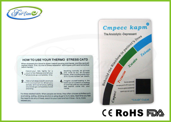 OEM Plastic Offset Printing Stress Test Card / Mood Testing Cards with Custom Logo