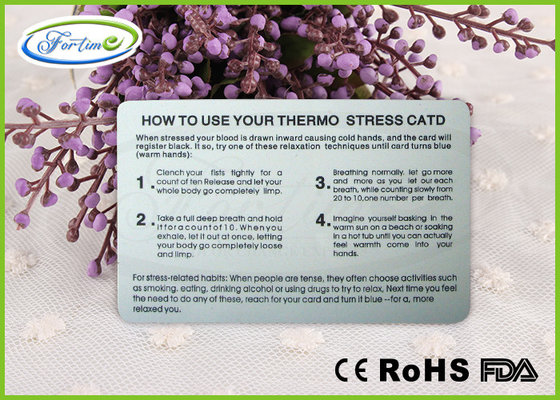 OEM Plastic Offset Printing Stress Test Card / Mood Testing Cards with Custom Logo