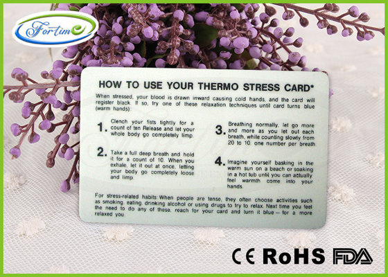 Liquid Crystal Color Changing Stress Test Card Heat-Sensitive and Eco-friendly