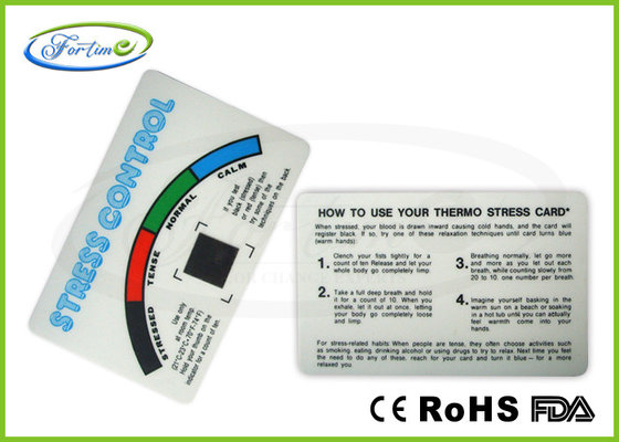 Color Changing Promotional Stress Test Card / Love Test Card for Presure Testing