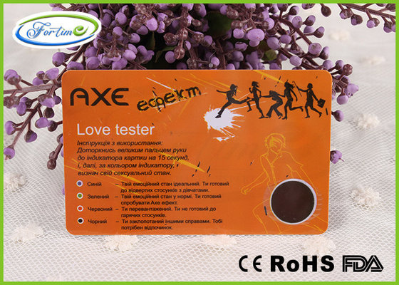 Healthy Care Liquid Crystal Full Color Printing Stress Mood Test Card with Color Changing