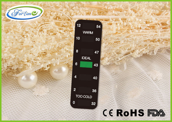 OEM LCD Refrigerator Thermometer Sticker , Coated Paper Fridge Freezer Thermometer Card