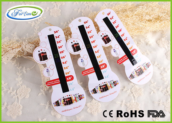 Key Shape PP Room Thermometer Card 14 ℃ to 36℃ Baby Room Temperature Gauge