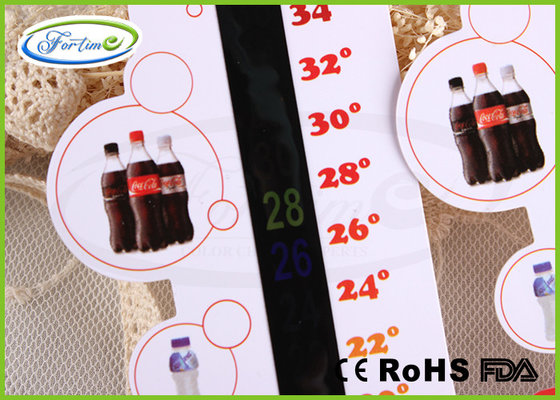 Key Shape PP Room Thermometer Card 14 ℃ to 36℃ Baby Room Temperature Gauge