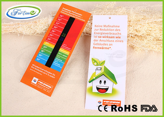 Household LCD Color Changing Room Thermometer Card High Accuracy