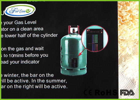 Eco-friendly Reusable LC Liquid Crystal Gas Level Indicator For Caravan , Camping And Boats