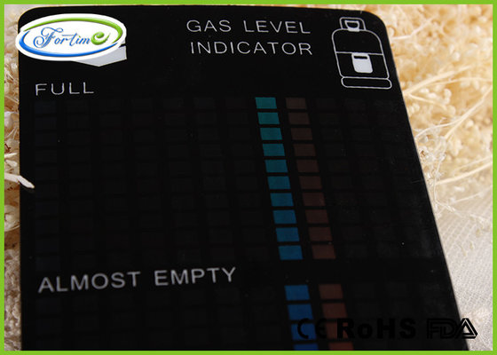 LCD Color Changing Thermometer Magnetic Gas Level Indicator for Promotional Gift