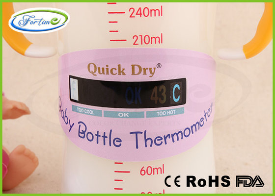 Baby Safe Digital Baby Milk Bottle Thermometer Card / Feeding Bottle Temperature Test Strip