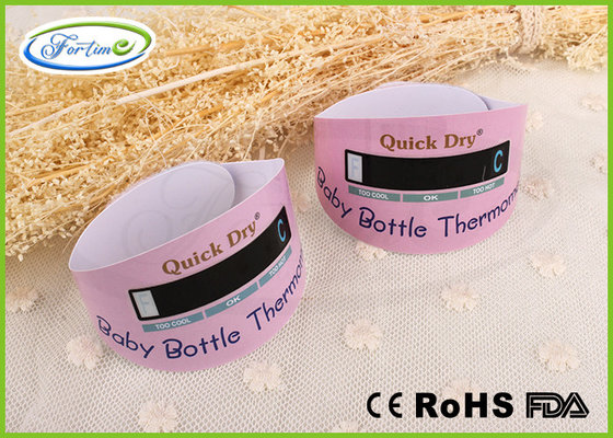 Baby Safe Digital Baby Milk Bottle Thermometer Card / Feeding Bottle Temperature Test Strip