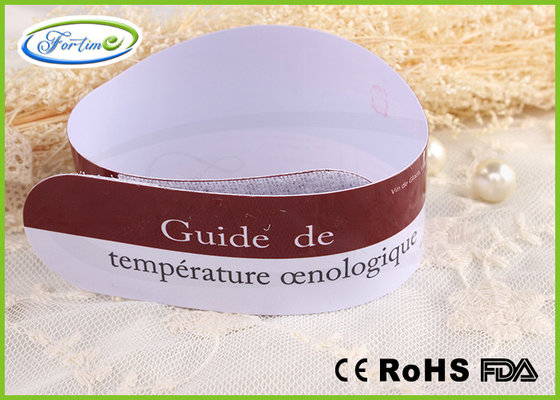Color Changing Wrap Around Wine Thermometer / Wine Temperature Gauge 4 ~ 24℃