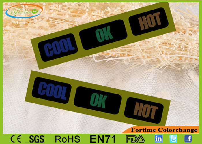 OEM Color Printing Temperature Sensitive Stickers for Bath Water Test