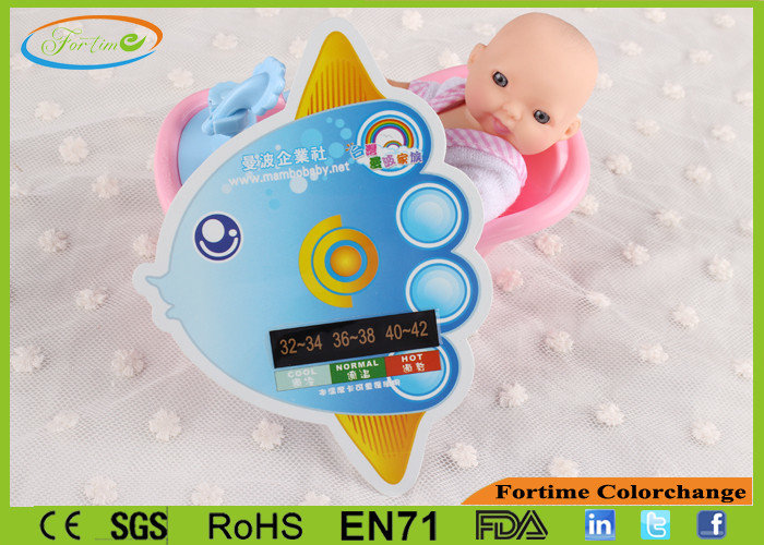 OEM Color Changing Baby Bath Thermometer Strip For Bathtub Promotion Gift
